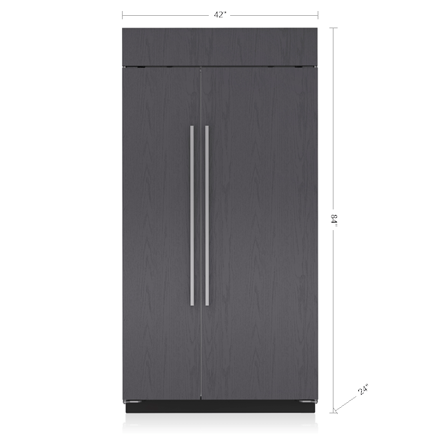 Sub-Zero 42" Classic Side-by-Side Refrigerator Panel Ready